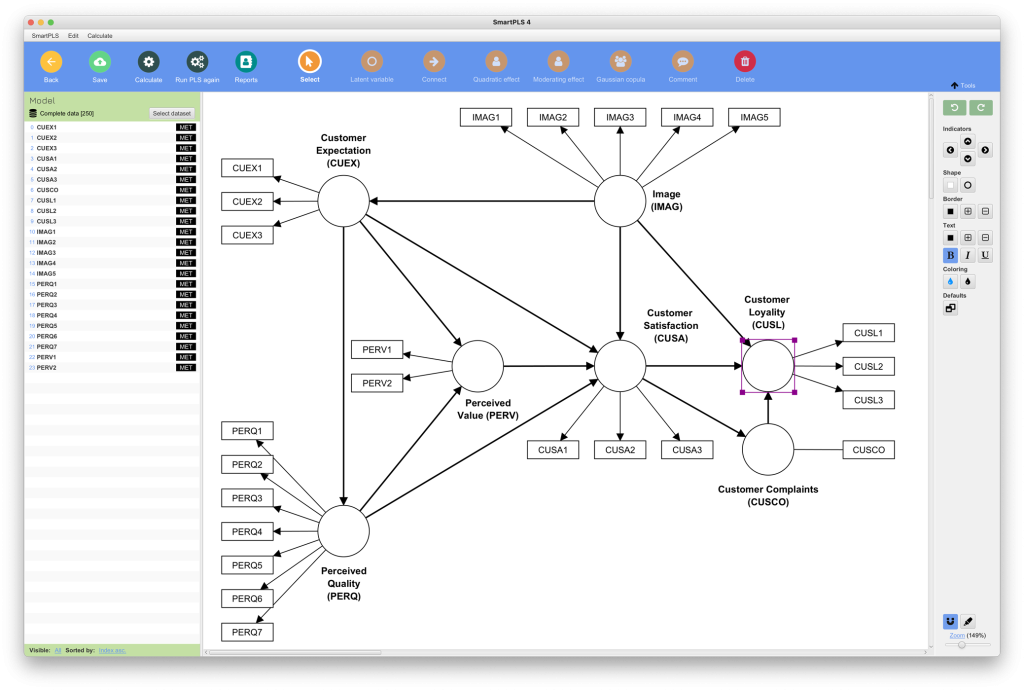 نرم‌افزار Smart PLS 4